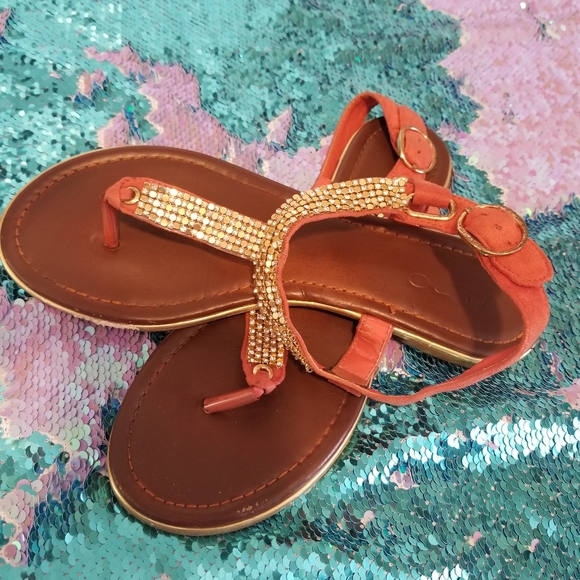 Aldo | Shoes | Aldo Rhinestone Thong Flat Sandals | Poshmark